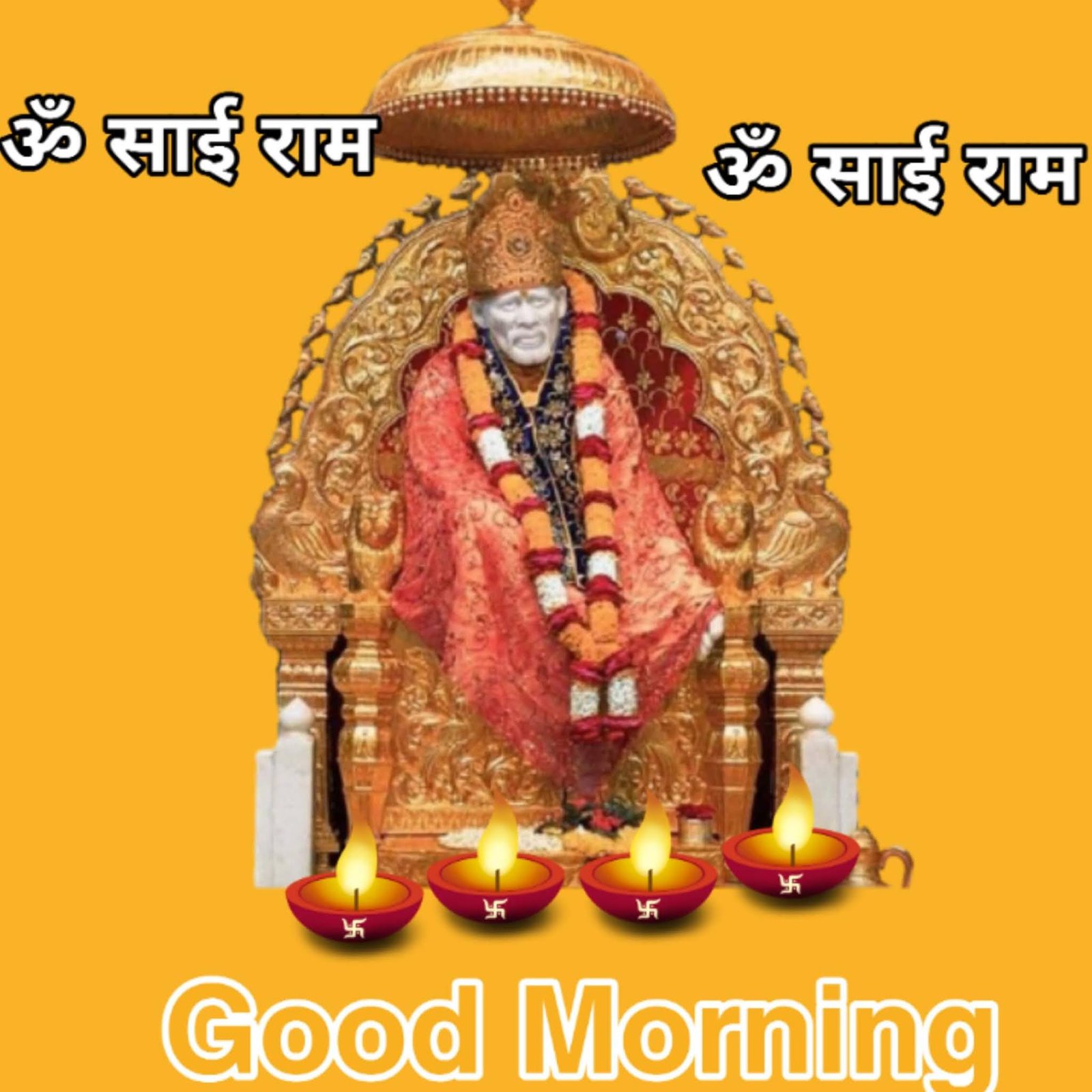 70+ Good Morning Sai Baba Images and Wishes - Good Morning Wishes
