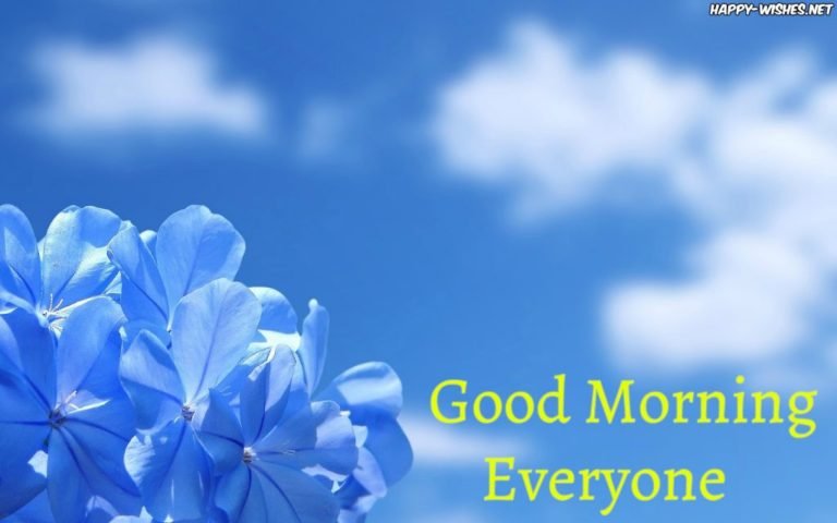 60+ Good Morning Blue Flowers Images & Wishes - Good Morning Wishes