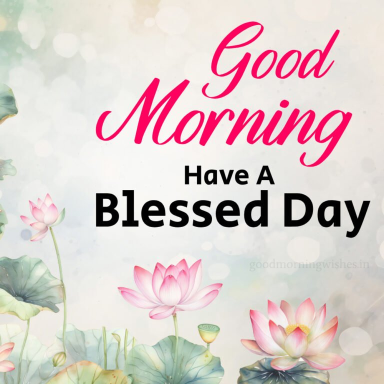 30+ Good Morning Lotus Flower Images - Good Morning Wishes